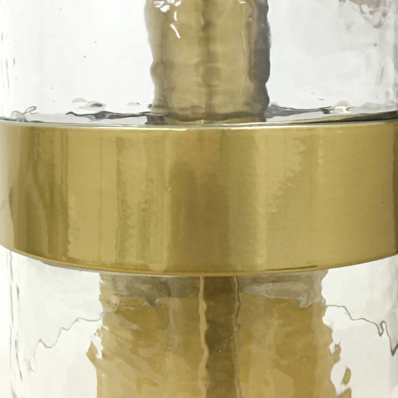Atrium Glass Wall Light Metallic Champagne Frame E27 60W