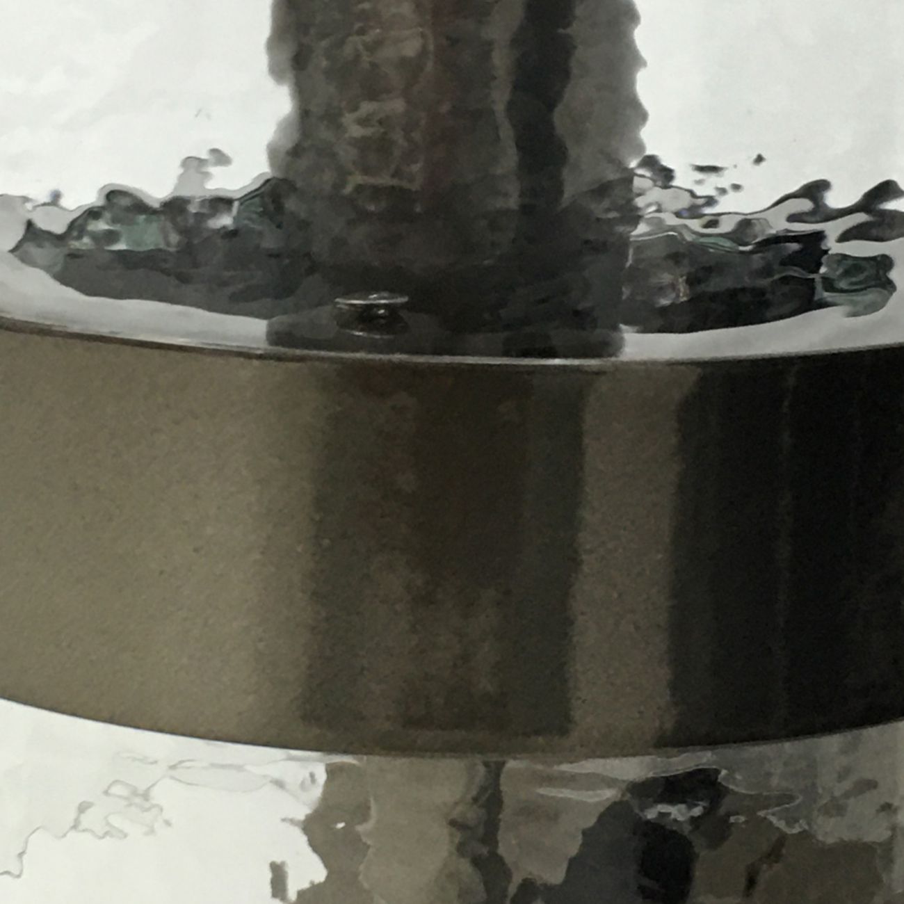 Atrium Glass Wall Light Metallic Black Nickel Frame E27 60W